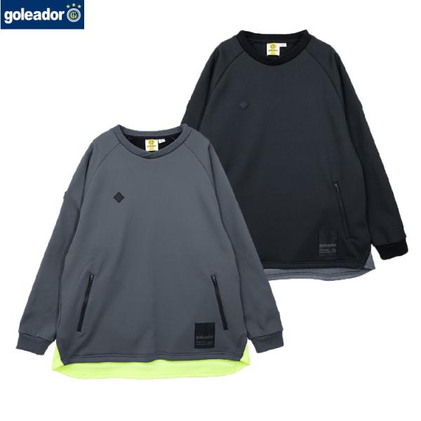 2025 秋冬モデル一枚でしっかりと暖かいウォーマートレーナー。ストレッチスムース素材に裏起毛生地をボンディングすることでストレスフリーの着心地を実現。オーバーサイズでゆったりなシルエットがポイント。□素材：ポリエステル90% / ポリウレ...