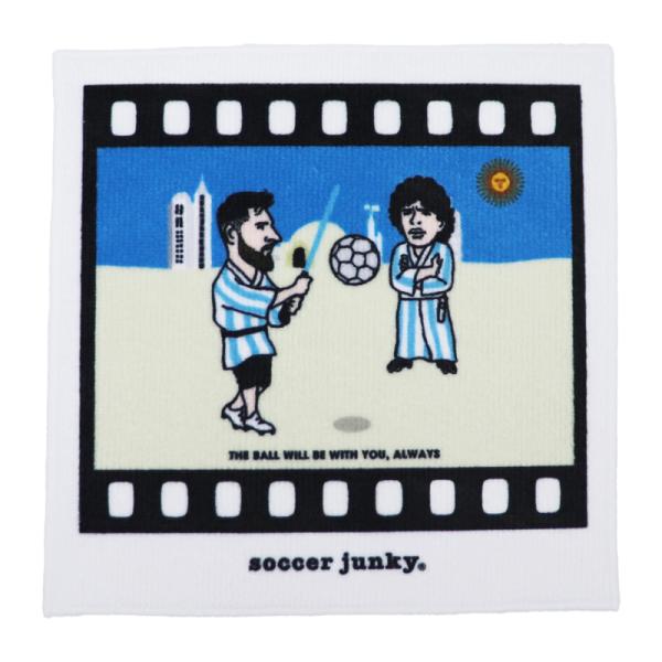 イラストレーターJERRY(ジェリー）氏とのコラボアイテム。”ボールと共にあれ”●素材：ポリエステル コットン●サイズ：約20cmx20cm●ネコポス発送対応