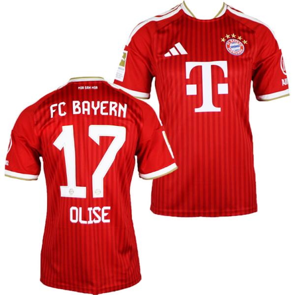 ドイツ ブンデスリーガ FCバイエルン ミュンヘン2026-27シーズン ホーム　レプリカユニフォーム 半袖サッカー フランス代表 MFミカエル・オリーズ選手のオフィシャルマーキング入りのモデルシャツ本体メーカー希望小売価格 ￥13,200...
