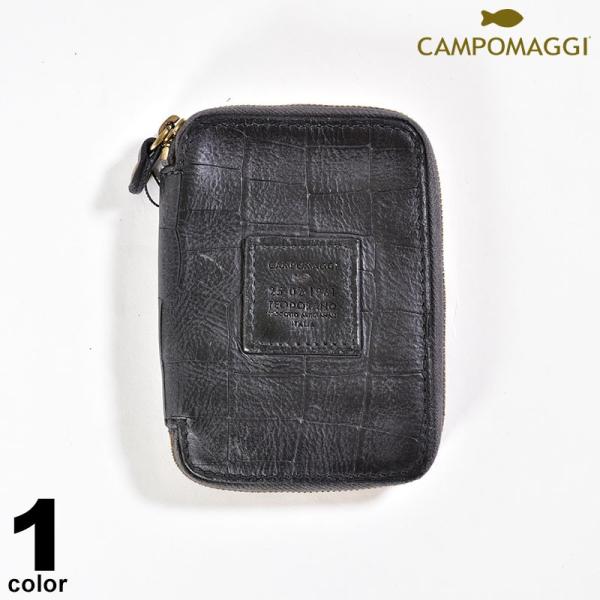 ▼ブランド：CAMPOMAGGI(カンポマッジ)▼素材：牛革▼生産国：イタリア製▼輸入・発売元：(株)アンジェロ・ジャパン▼カラー：ブラック(05)▼サイズ：F▼商品寸法(単位:cm)高さ 15cm 横幅 10cm マチ 2cm▼以下、予め...
