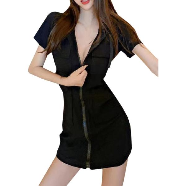 バリエーションコード : 2B4LRUTGFF人気シリーズ 前開き ジップ の半袖 versionです。胸元 開き も調整できます。前開き で全開できます。ポケット フード 付きなのも、嬉しいデザイン＊お出かけ デート 部屋着 普段の カジ...