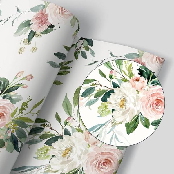 バリエーションコード : 2B29L6T9O4・サイズ：約44cmx10m、厚さ約0.22mm。柄：花柄・葉柄。材質：PVC。＊仕入れる生産ロットにより、色合いや模様の出方が若干変わる場合がございます。予めご了承ください。・PVC素材から作...