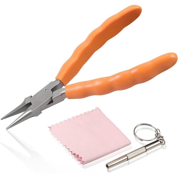 バリエーションコード : 2B2FNS6GX2・パッケージの内容：1 xチェーンノーズプライヤー、1 xドライバー、1 xメガネクロス（ランダムカラー）。・デザイン：人間工学に基づいて設計された、波のデザイン、滑り止め処理を施したハンドル。...