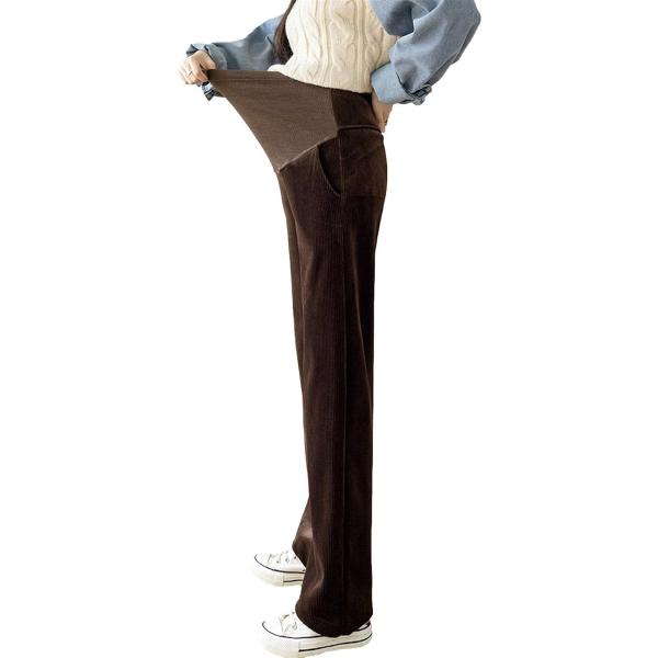 バリエーションコード : 2B2R9COQUK「フワトロ触感」ベルベットのような肌触りが心地いいコーデュロイ風の裏起毛付きマタニティパンツが登場です。こなれ感たっぷりのお洒落なシルエットのコーデュロイパンツでありながら、フワトロ〜な柔らかな...