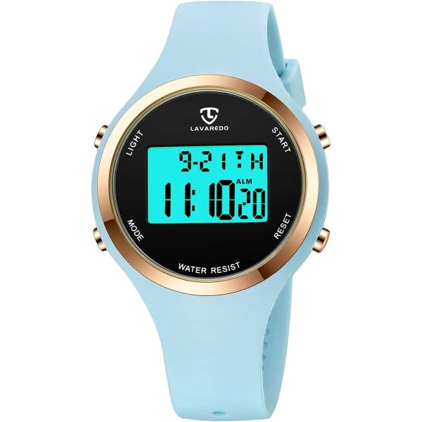 バリエーションコード : 2B2UU2I3SV・「多機能 スポーツウォッチ」：カレンダー、曜日表示、12/24時間制、ストップウォッチ、目覚まし時計を含む多機能デジタル腕時計です。LEDバックライト機能を持ち、暗い環境でも簡単に時間を読み取...