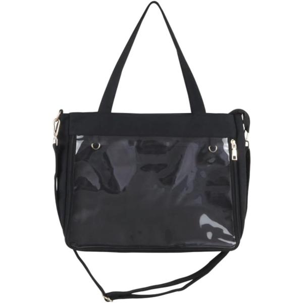 バリエーションコード : 2B2WW4CN0P・推し活動にお勧めしたい透明ビニールポケット付きのトートバッグです。・外側のポケットには缶バッジ、小さいぬいぐるみ、ピンバッジ、キーホルダーやラバーストラップをなどを入れ、自分なりのオリジナル推...