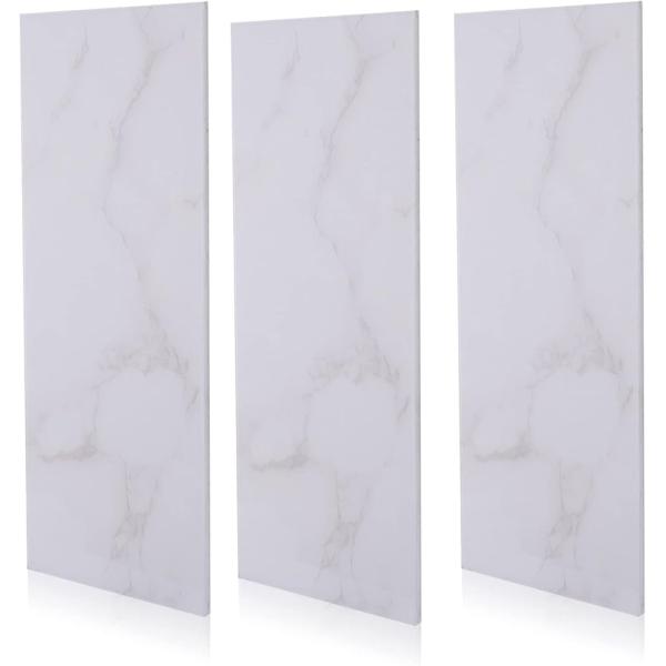 バリエーションコード : 2B25FCCX1Q・［商品仕様］カラー：ホワイト、模様：大理石、サイズ：20x10x0.2cm 、1枚の重量：30g、パッケージ：10枚の20x10cmホワイト大理石模様の壁紙タイルシール。使い場所:店舗、トイレ...