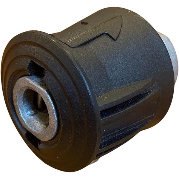 ケルヒャー 家庭用高圧洗浄機用 クイックカップリング（互換品）ケルヒャーＪＴＫ・Ｋ２など、本体のホース差込口がねじ式の旧型の高圧洗浄機に取り付けることで、現在の主流の両端クイックコネクトタイプの高圧ホースがお使い頂けます。これで、わずらわし...