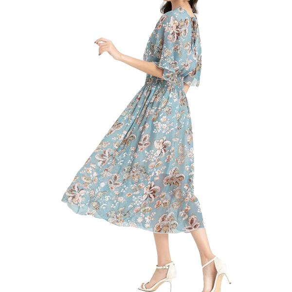 バリエーションコード : 2B69QVO1GP・メイン素材: ポリエステル・素材構成: 100% ポリエステル・大人可愛いを叶えるワンピース。シフォン生地のふんわりと舞うスカートに大人の可愛いさがアップします。やさしい雰囲気を魅せながら、大...