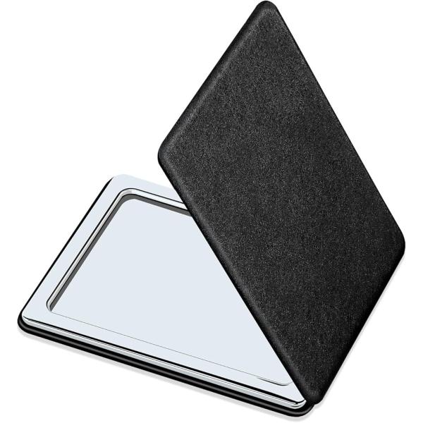 「プレミアム素材」この黒のエレガントな化粧鏡は、高品質の金属+ガラス+PUレザー製で、上品で頑丈、コンパクトで軽量、シンプルでモダン、便利でポータブルです。「両面長方形拡大鏡」旅行用メイクアップミラーには両面ガラスミラーが付いており、片側1...