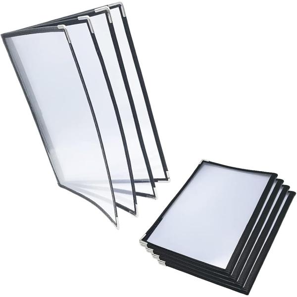 バリエーションコード : 2B4K1DWNOF・カフェ・レストラン・バーなどの飲食店でメニュー表やお品書きに使用されるメニューブック5冊セットです。柔らかい素材でページがめくりやすいところが魅力です。・A4サイズ・両面印刷にも対応しており、...