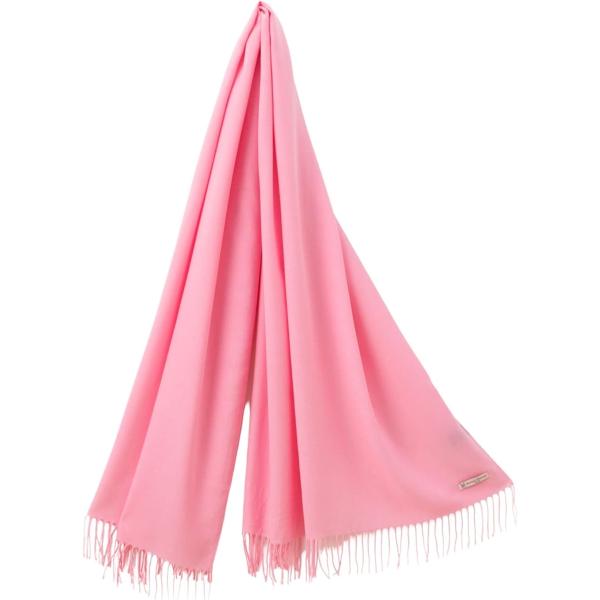 「素材・サイズ」ポリエステル65% レーヨン35%　209ｇ　80cm x 188cm （内フリンジ7cm）「シンプル便利なストール」コンパクトに持ち運べるサイズでマフラー、ストールにはもちろん、ひ ざ掛けにも便利です。肌触りもよく、ふんわ...