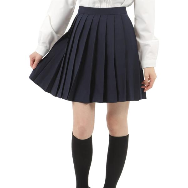 バリエーションコード : 2B4N80HU9Y・素材構成: 100% ポリエステル・女子中高生定番の無地のプリーツスカートです。セーラー服のデザインに合わせてカラーバリエーションと長さが選べます。・ポリエステル素材で長年お使い頂けますので制...