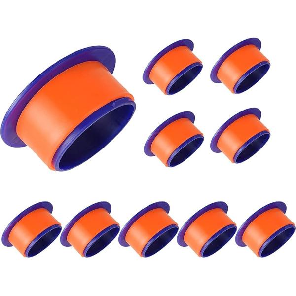 ・ストレッチフィルム用のハンドホルダー10セットです。紙管の規格が内径約76mmのストレッチフィルムに対応しています。・ホルダーをストレッチフィルムの芯に装着する事でストレッチフィルムを回転させながらスムーズに梱包出来ます。直接手に持つより...