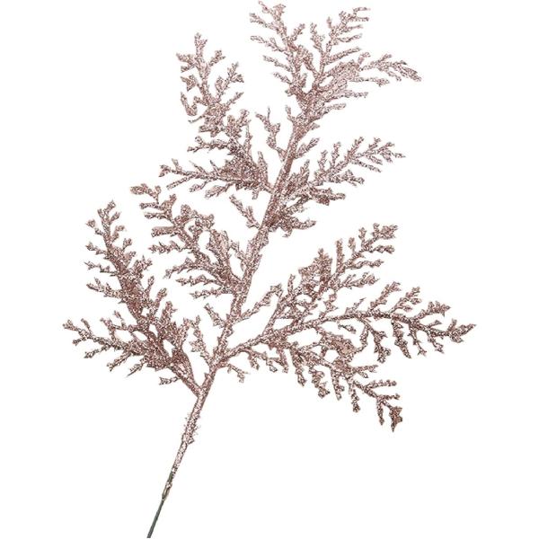 バリエーションコード : 2B4XX2PURC・松の枝葉をモチーフにしたデコレーション用の造花5本セットになります。グリッターパウダーを施し、キラキラ感たっぷりのクリスマス仕様となっております。松の枝葉をモチーフにしたデコレーション用の造花...