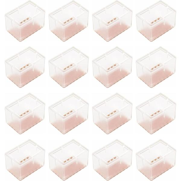 バリエーションコード : 2B4DWTY2IT「長方形型のイス脚用 シリコンキャップ。短幅：16mm〜20mmx長幅36mm〜40mmの脚用 16個セット」高品質・耐久性・安定性のシリコン製。伸縮性のあるシリコンキャップで取付が簡単。柔らか...