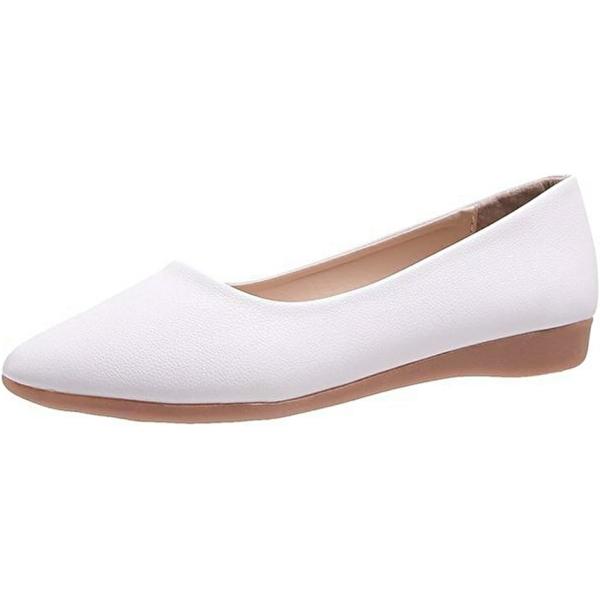 バリエーションコード : 2B6OU0XHFC・表地: フェイクレザー・ヒールのタイプ: フラット・留め具の種類: スリップオン・柔らかいフェイクレザーのシンプルで履きやすいローヒールのフラットパンプスです！！・ベーシックなデザインなので色...