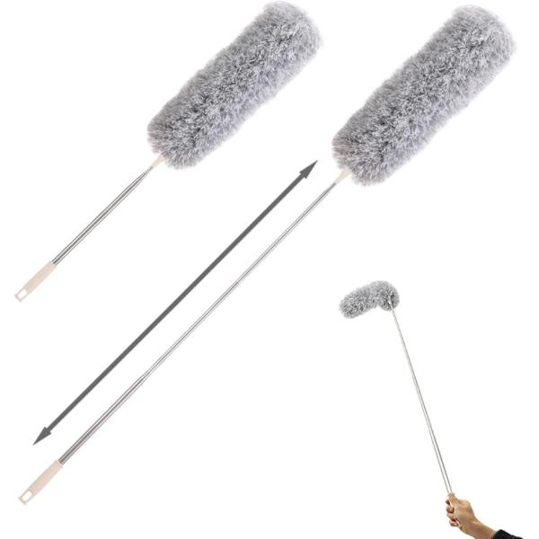 ・「商品内容」ステンレスポール本体x1（長さ約40〜250cm・重さ：約300g）、ホコリ取りのヘッドx1（マイクロファイバー）。・「いいデザイン」柄の長さは変えられますので、都合の良い長さに調節してお使いいただけます。伸縮可能なはたき、最...