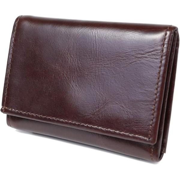 バリエーションコード : 2B698VF8CT・メイン素材: レザー・表地: レザー・留め具の種類: スナップボタン・「本革三つ折り財布」 本革を使用した小さい三つ折り財布です。カードホルダーが１カ所に配置されており、クレジットカードや定期...