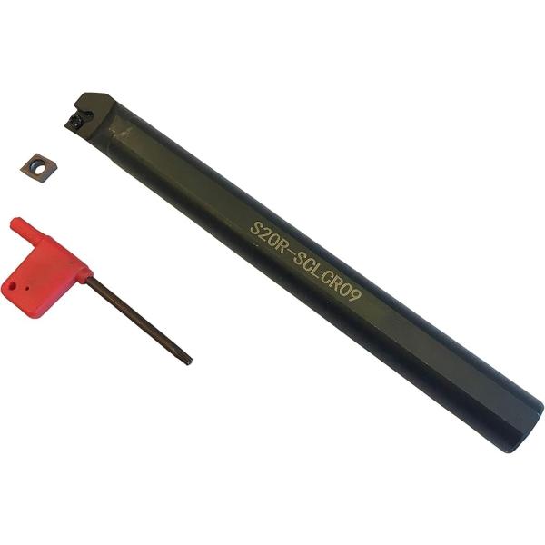 バリエーションコード : 2B8DD2X6I9・内径旋削加工時に用いられる旋削用バイトです。・鋼用チップ（CCMT09T304） 1個、チップ取付けレンチ付属、樹脂ケース入り。・品番：MR240-S20R-SCLCR09・材質：鋼、シャンク...