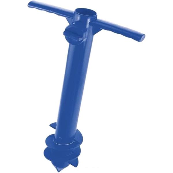 海水浴やバーベキューで必需品のパラソルをしっかり固定できるパラソルスタンドです。ビーチパラソルの柄だけで地中深くねじ込むのは至難の業。でもコレがあれば簡単楽々。上から体重をかけて回していけばスクリューでしっかり地面にねじ込むことができるので...