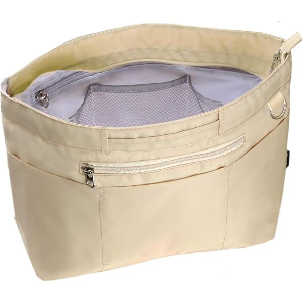 バリエーションコード : 2B29FWLG8C「商品名」CtwoQ バッグインバッグ インナーバッグ 軽量 自立 大容量 収納 バッグ トートバッグ レディース メンズ / カラー：ベージュ、ブラック、ライトネイビー、ワインレッド、エメラル...