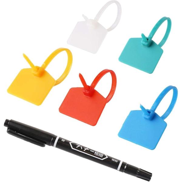 ・マーカータイプ結束バンドは電線やケーブル等の識別と結束を同時に行います。必要な情報は書き込みスペースに印字ラベルを貼り付けます。光ファイバーケーブルなどの細径ケーブルに、広い表示、スペースを確保することができます・パッケージ: 100 x...