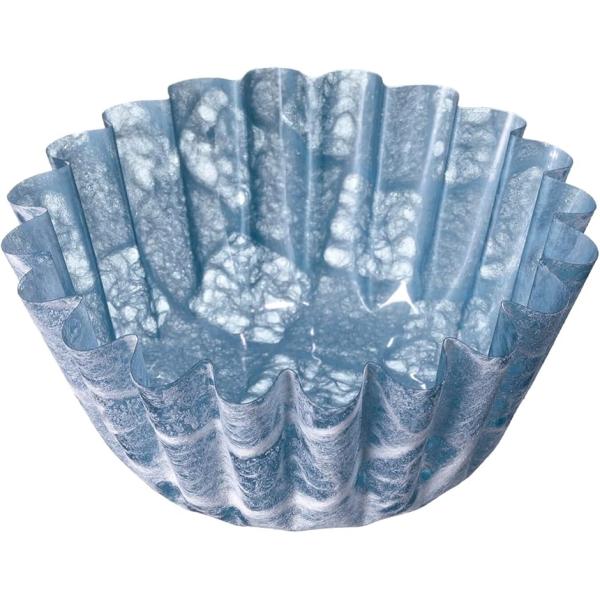 バリエーションコード : 2B4ULRFDI5・入数：24枚 / サイズ：底径φ40x高さ25mm (8号) / 厚さ：100μ以上・生産国：日本 / 素材：PET、PP、和紙 / 柄：市松 / 色：ブルー(紺瑠璃)、食品衛生法に基づく試験...