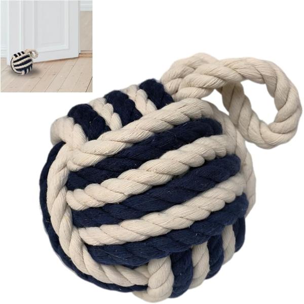 バリエーションコード : 2B923QTC64「ノットドアストッパー」おしゃれで可愛い麻縄のドアストッパーです。シンプルでスタイリッシュなデザインは、ドアストッパーとしての機能だけでなく、お部屋のインテリアやオブジェとしても活躍してくれるア...