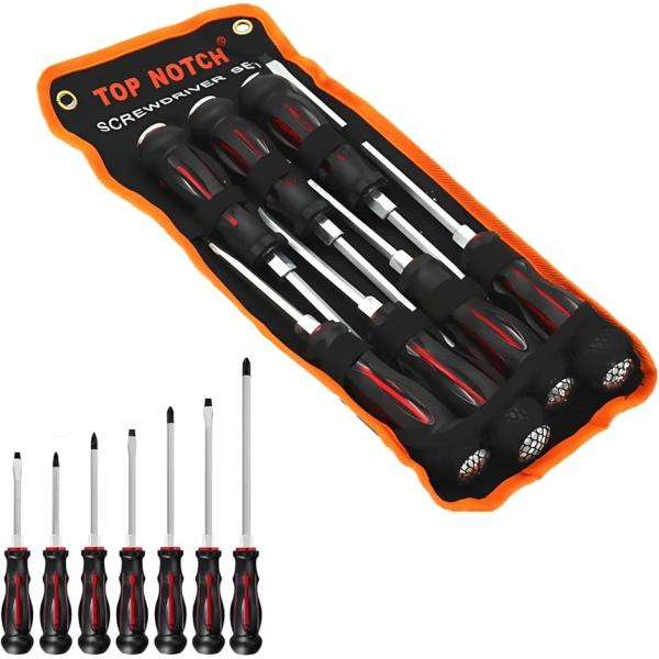 バリエーションコード : 2B93K410TY「多用途に対応した7本セット」 このセットには、長さの異なる7本の貫通ドライバーが含まれており、プラスとマイナス両方が揃っています。これ1セットで、家庭のDIYや家具の修理、ちょっとした作業まで...