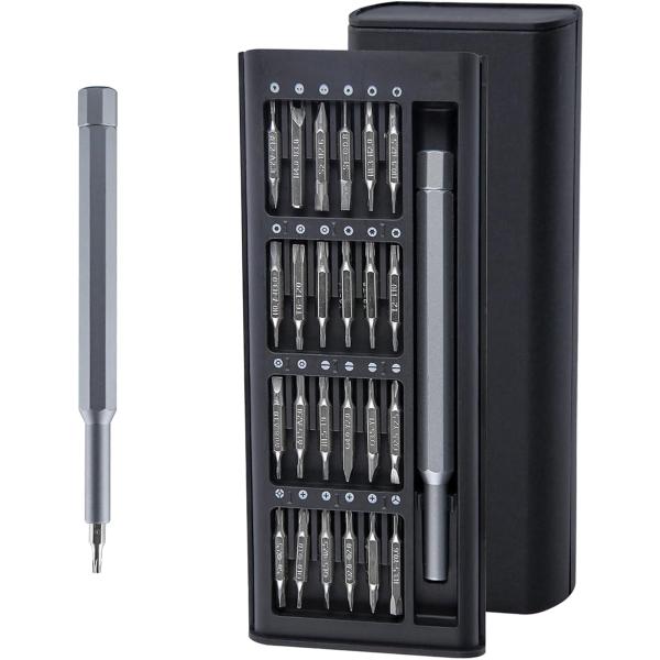 「材質」バッチヘッドはS2合金鋼で作られ、耐摩耗性、耐酸化性、耐腐食性に優れ、長時間の使用。人間工学に基づいて設計されたアルミニウム合金のハンドルは、握り心地がよく、使いやすく、滑りにくいです。「ダブルエンドビット」このセットには、簡単にア...