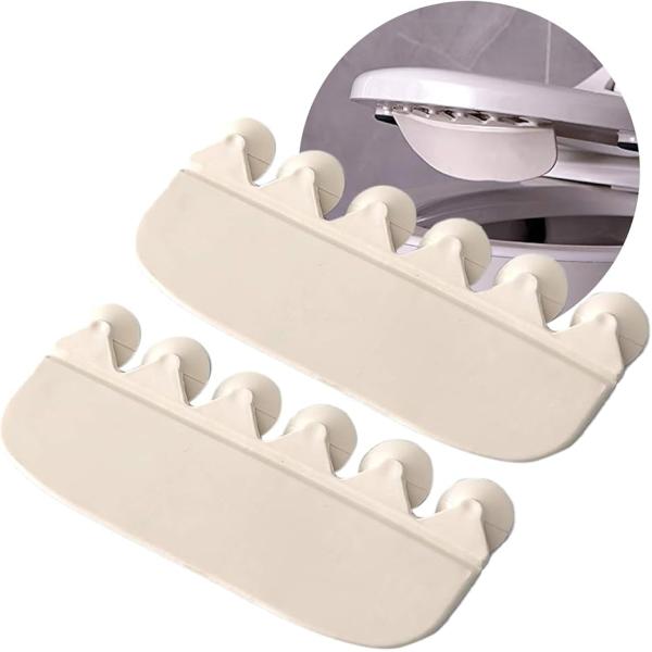 バリエーションコード : 2B94STXGPP便座ウラの汚れを防ぐ。おしっこガード2個セットです。吸盤で便座の裏に貼り付ける簡単設置タイプ。便器と便座の隙間を埋めることで、尿や便による飛び散り汚れが入り込むのを防ぎます。「こんなお悩みに」「...