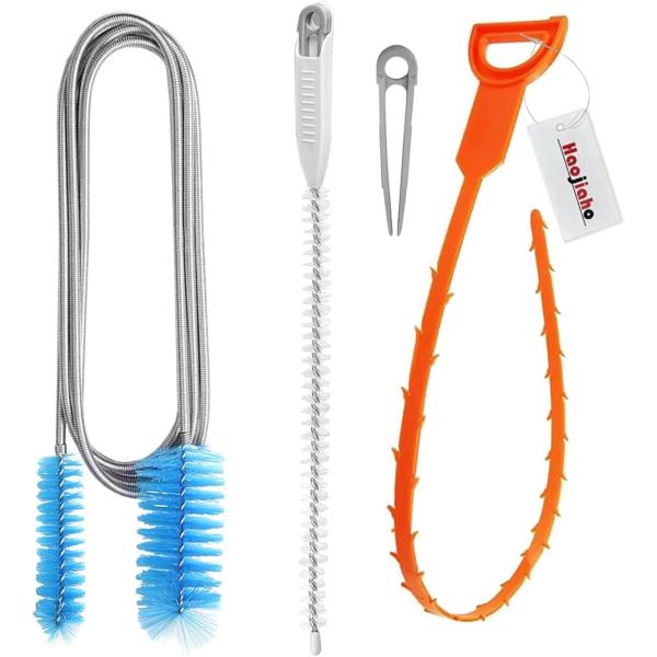 バリエーションコード : 2B94JOQFJQ「セット内容」: 155cm 両端パイプ掃除ブラシ (1PCS)、クリーニングペンチ付き60cm新型パイプブラシ (1PCS)、52cmプラスチックパイプクリーナー (1PCS)。排水管の掃除、...