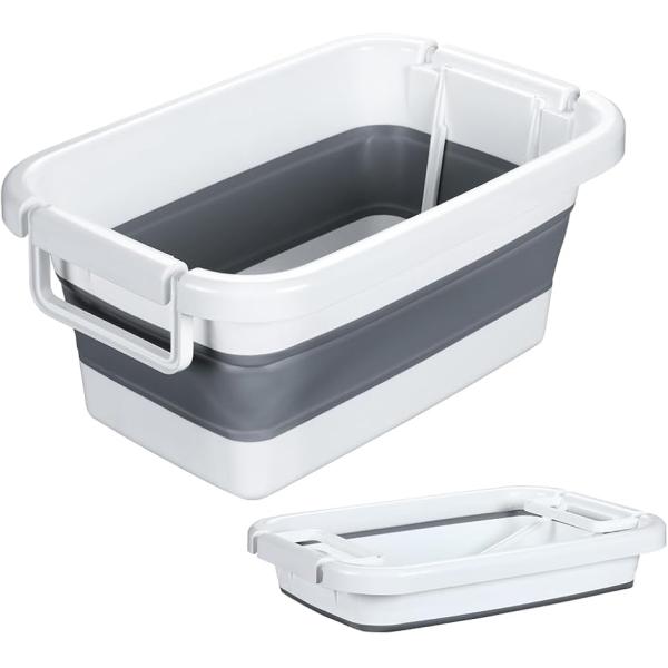 バリエーションコード : 2B9RJUWSY1「多機能、多用途」洗濯物の浸け置き用、犬猫のバスタブ、衣類のつけ置き用、赤ちゃんの沐浴用、防災用、収納用、また、ゴミ箱、お部屋の収納には家庭用のよいものだ。キャンピング、旅行のとき、さまざまなも...