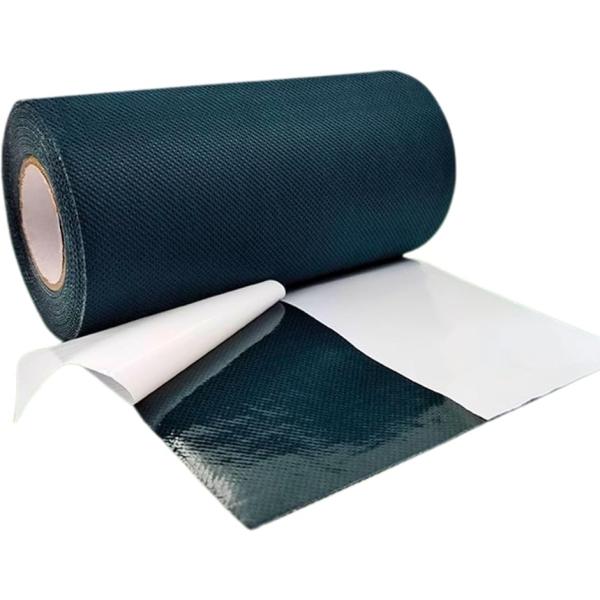 (特長と用途)人工芝用ジョイントテープは、隣接する人工芝同士をしっかりと接続するための専用テープです。接続部分の下にテープを敷き、両方の人工芝を裏面から固定します。粘着力が強力で、設置後は表面に突起物が出ることがなく、滑らかな仕上がりを実現...