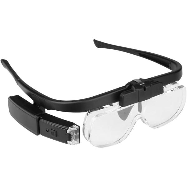「手軽なメガネ型ルーペ」眼鏡型ルーペは、2つのレンズを自由に組み合わせることで、1.5倍から4.5倍までの6段階の倍率に調整できる優れた製品です。このため、読書、時計修理、裁縫、刺繍、手工芸から宝石鑑定、集積回路の作業に至るまで、様々な細か...
