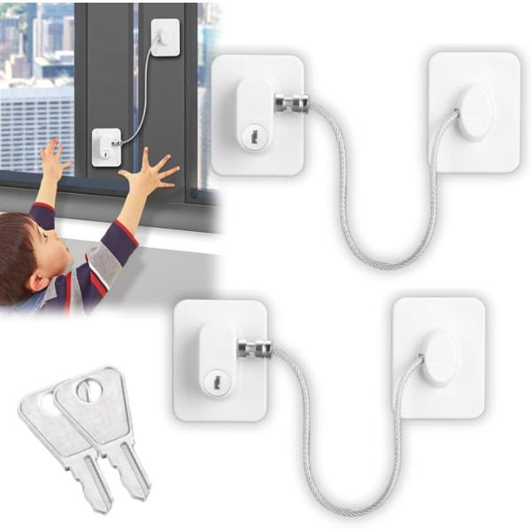 バリエーションコード : 2B9O461YP9「強力なドアロックで安心を守る」冷蔵庫や引き戸、引き出しに簡単取り付け可能なドアロック。鍵を使用してワイヤーの脱着を行うため、子供やペットによる誤操作の心配も不要。窓やドアにも対応し、赤ちゃんや...