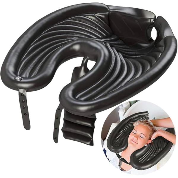 「エアバッグで首や頭を優しく支える」空気で膨らんだエアバッグが首や頭を優しく支え、洗髪を快適に行えます。高齢者だけではなく、入浴ができない方や背中が曲げにくい妊婦さんにもおすすめです。「どこでも髪を洗える」どんな場所でも洗髪ができ、洗面台や...