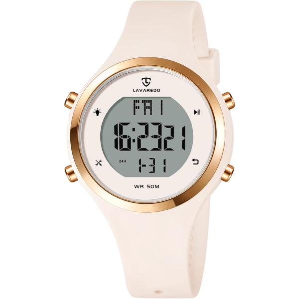 バリエーションコード : 2B9G4T6XU9多機能：時計はストップウォッチ、カレンダー、バックライト、目覚まし時計などの機能を兼ね備えており、日常生活をより便利にします。時計は大きなデジタル表示のデザインで、読みやすい。暗い環境でも明るい...