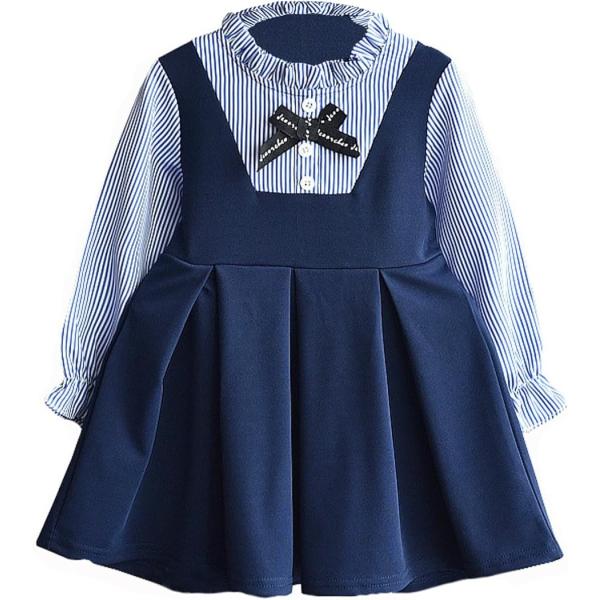 バリエーションコード : 2B948XFLFOワンピース：入学式 長袖 子供ワンピースは可愛さと優雅さをあわせてくれます。一体型のワンピースの裾のカーブやオーバーロックデザインが子供の肌にフィットし、遊び心の質感があります。普段着やお出かけ...