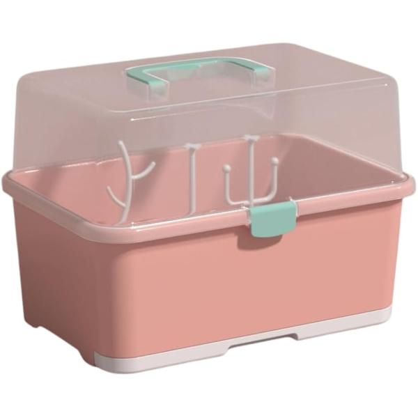 バリエーションコード : 2B92F3VNYO「清潔に保てる蓋付き構造」透明なカバーがホコリや虫の侵入を防ぎ、哺乳瓶を衛生的に保管できます。外出先やキッチンでも安心して使えます。「水切りトレー付きで衛生的」底部の水受けトレーは取り外して丸洗...