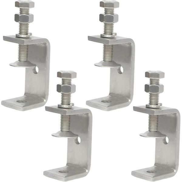 「設置方法カンタン」クランプしたい部品や素材をC型内部に設置し、それに合わせてネジを締めるだけなのでとても簡単。木工材や金属板などの固定に大活躍し、切断や接着・溶接などあらゆる加工作業にぴったり。「高品質ステンレス鋼」耐久性や耐摩耗性に優れ...