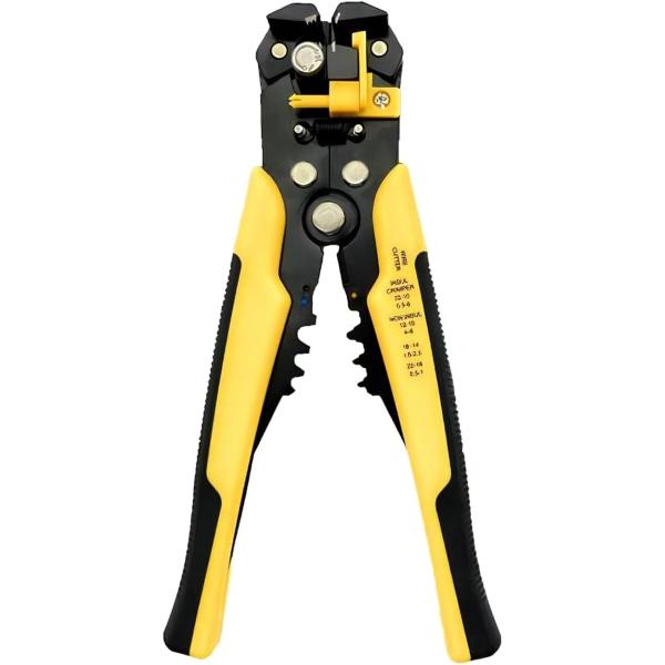 バリエーションコード : 2B9L9430HR「商品詳細」多機能 ワイヤーストリッパー サイズ：縦20.5下部10.6上部4.7 重量：約380ｇ　これ1本でストリップ、簡易圧着、ワイヤーカット、配線剥きなど、あらゆる電気工事に対応する多機...