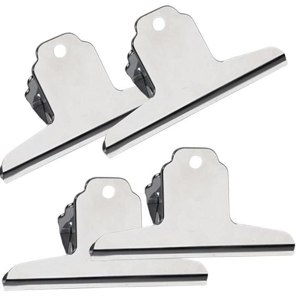 「幅広で強力な固定力」145mmの大型幅広クリップが、しっかりとした固定力を発揮。資料や書類をまとめる際にも、ずれにくく安心して使用可能。厚みのある書類や布地でもホールドし、挟むものを傷つけず、効率的に作業が進みます。「錆びにくいステンレス...