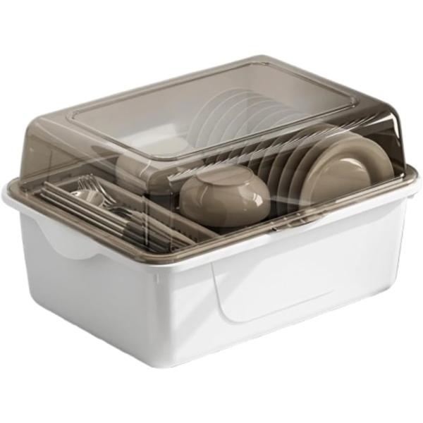 バリエーションコード : 2B9NCQIDQY「衛生的に保管できるボックス型哺乳瓶ラック」透明な蓋付きで、ほこりやゴミペットの毛、虫の付着を防ぎ、哺乳瓶を清潔に保管できます。密閉性が高く、赤ちゃんの食器類を安心して収納できる設計です。「2種...