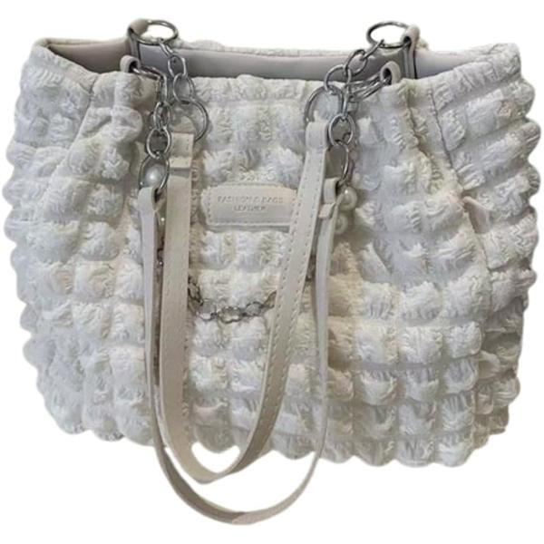 バリエーションコード : 2B9O2J60LU2way仕様のオシャレなもこもこショルダーバッグです。パールの飾りがアクセント。ポケット1つでも抜群の収納力を誇ります。お財布やスマホ、化粧品等の必需品はたっぷり収納できます。女性らしい可愛いデ...