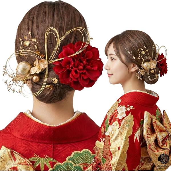 バリエーションコード : 2BR5FCJQDQ「完全オリジナルデザイン」 ［LALALA beauty flowers］の髪飾りは、専属デザイナーが一つひとつのディテールにこだわり、洗練された美しさを追求して創り上げています。トレンドを取り...