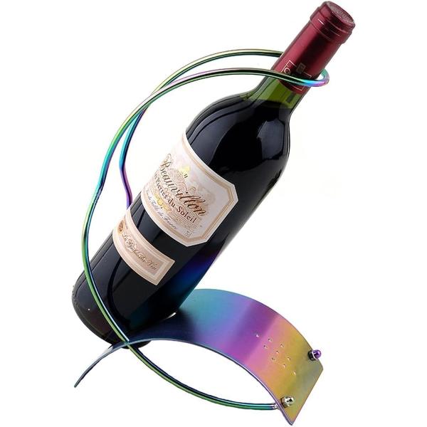 卓上をモダンに演出する「七色ワインホルダー」です。 シンプルでナチュラルなデザイン。。お気に入りのボトルをインテリア感覚で飾ればオリジナルの空間が広がります。キッチン、ダイニングルーム、お店の空間をチョット素敵に演出します。ワインと一緒にプ...