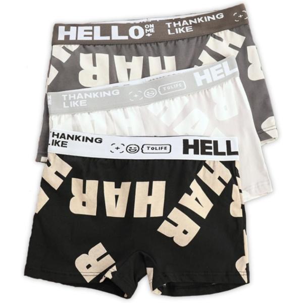 バリエーションコード : 2B9QOLWNIL女の子のカッコカワイイボクサーパンツ。綿95％スパンデックス5％だから伸縮性も通気性も抜群。ソフトで肌に優しい生地。足回りの締め付け感がなく動きやすい。3.5cm幅のロゴプリント入りウエストゴム...