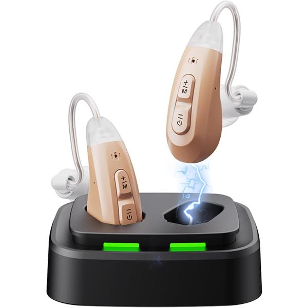 バリエーションコード : 2BUOGV9V6P最大約30倍に音を大きくする充電式集音器。話し声やテレビの音を大きくしてくれます。片耳でも十分な収音効果がありますが、両耳セットで利用するとより安定して聞き取りやすくなります。充電式なので、面倒...